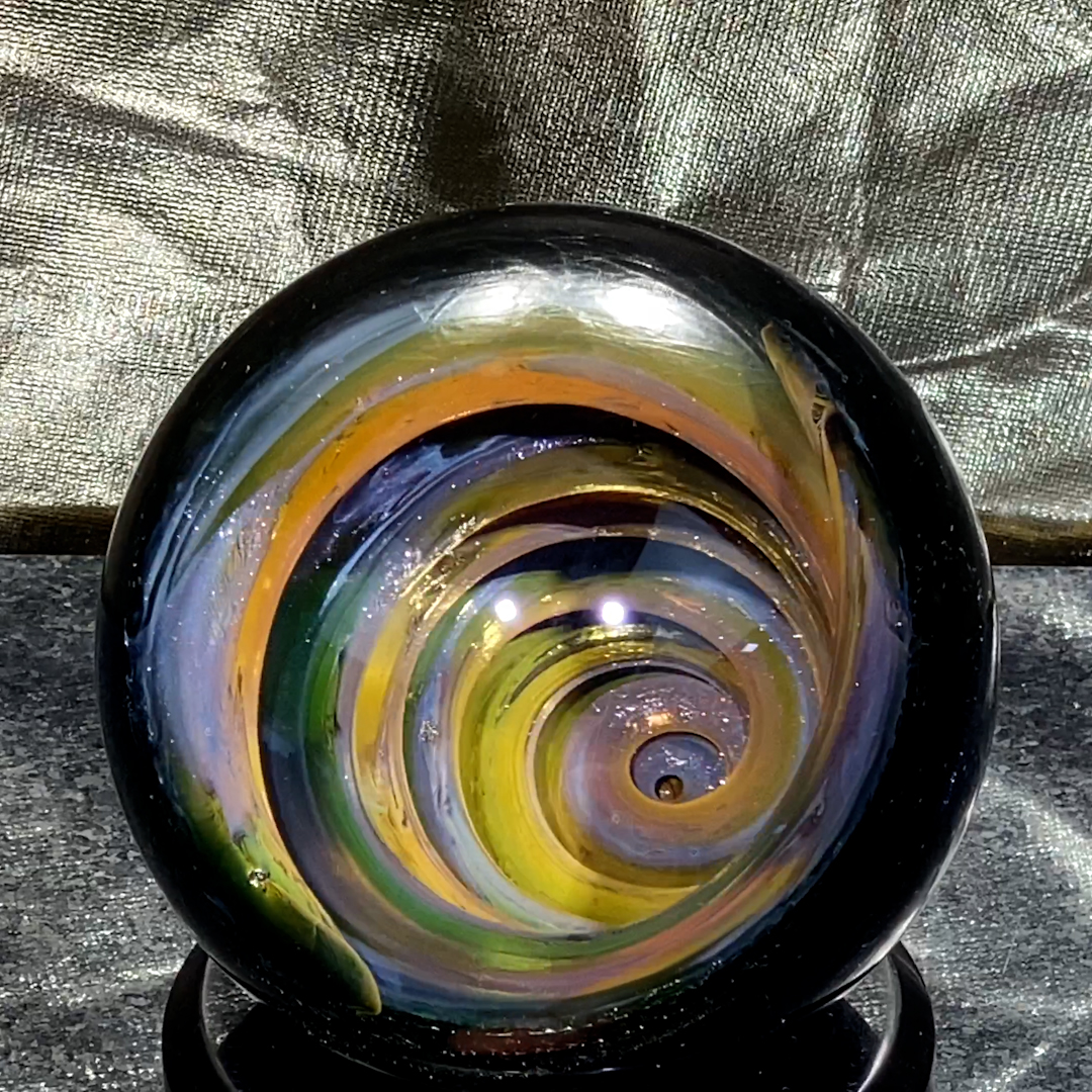 Exp Gold Fume (3.75") - Internal Fire Glass